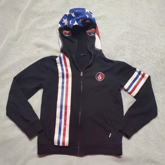 Volcom | Jackets & Coats | Volcom Stone Full Zip Biker Hoodie Jacket ...